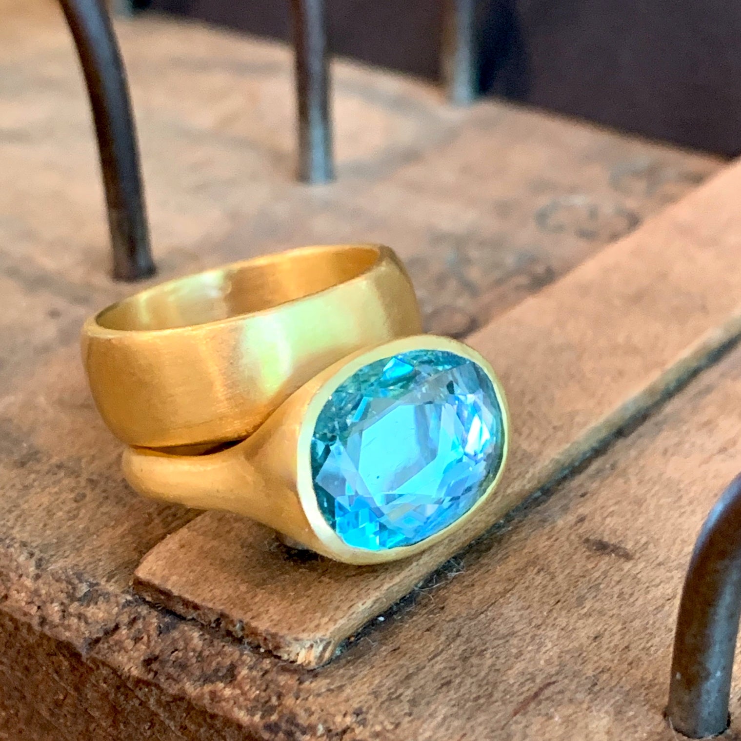 Aquamarine Nesting Ring | Eli Halili