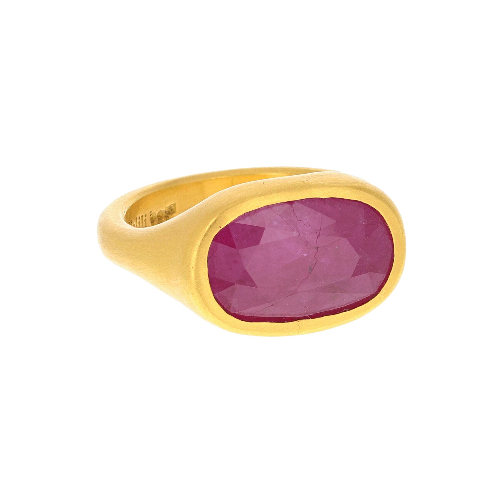 Oval Ruby Ring | Eli Halili