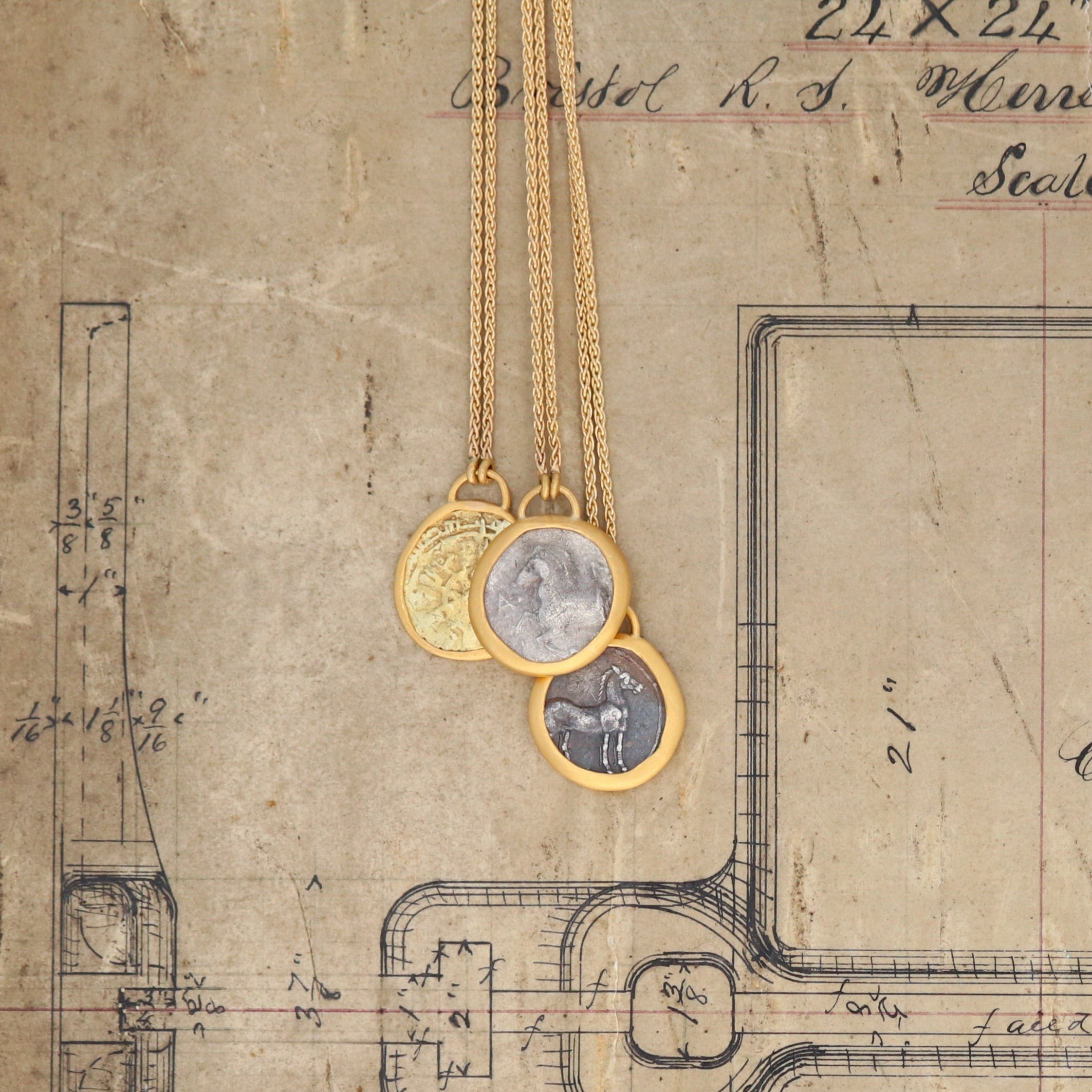 Ancient Silver Coin Necklace | Eli Halili